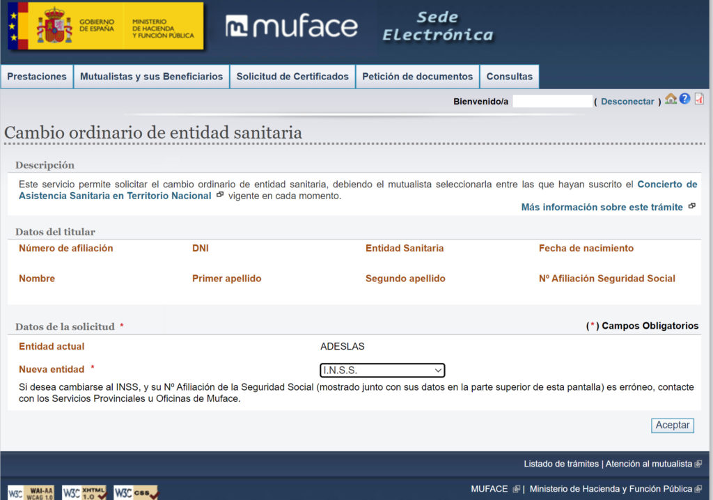 MUFACE: información de interés para FUNCIONARIOS/AS EN PRÁCTICAS y de ...