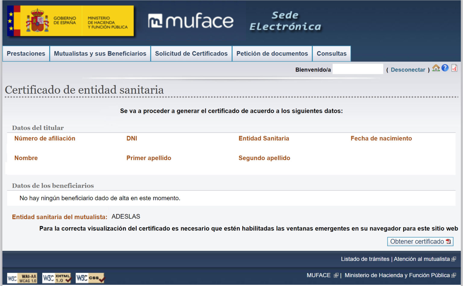 MUFACE: información de interés para FUNCIONARIOS/AS EN PRÁCTICAS y de ...
