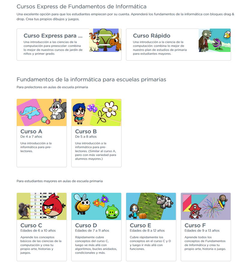 CODE.ORG – Cursos abiertos sobre informática y computación – Enseñanza ...